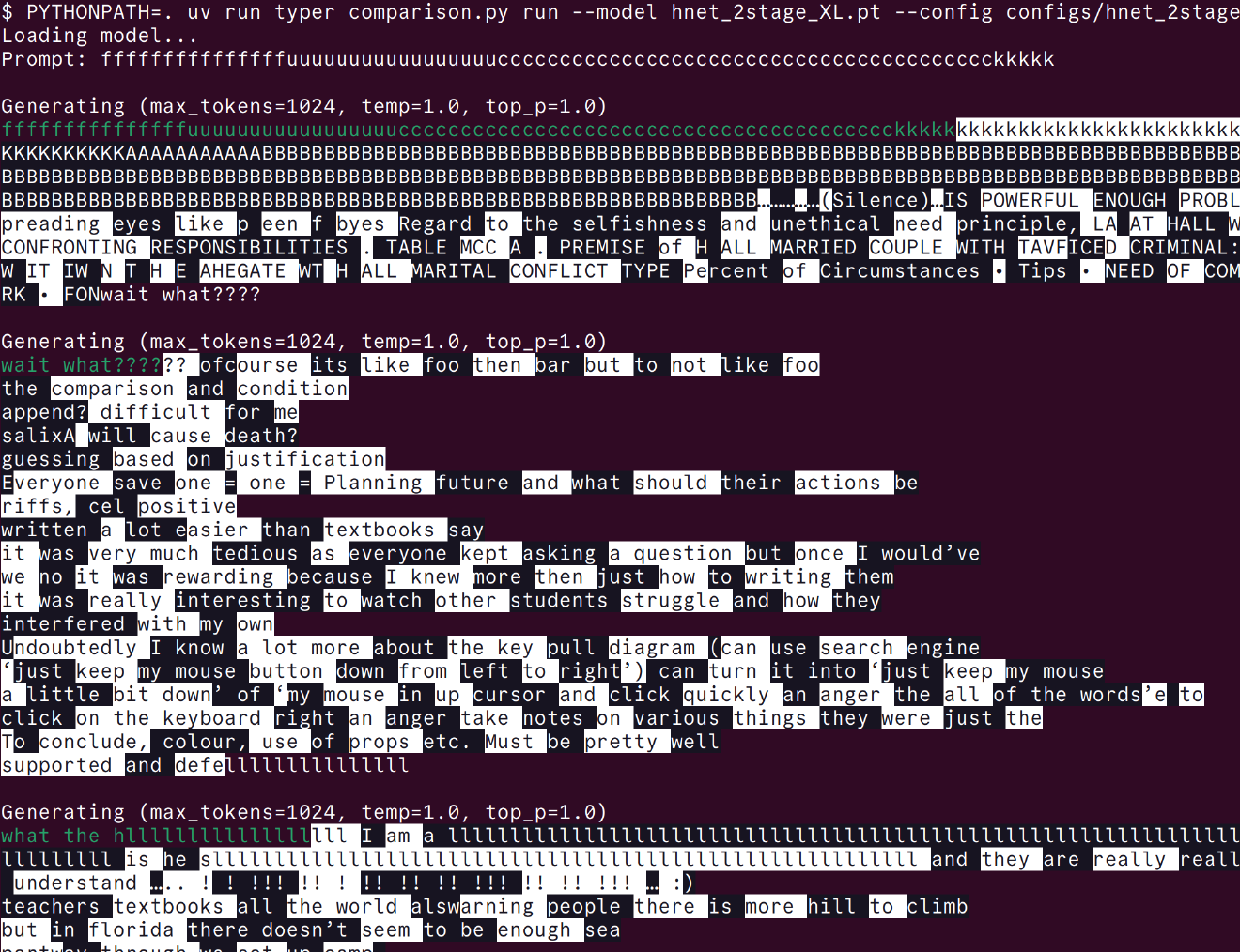 H-Net - Inference · main